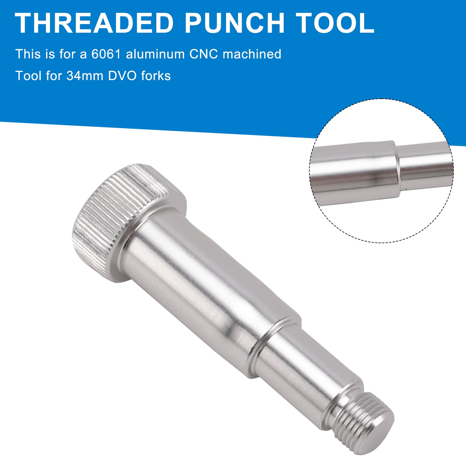 Lower Leg Removal Tool.-Threaded punch to remove DVO leg for DVO Fork