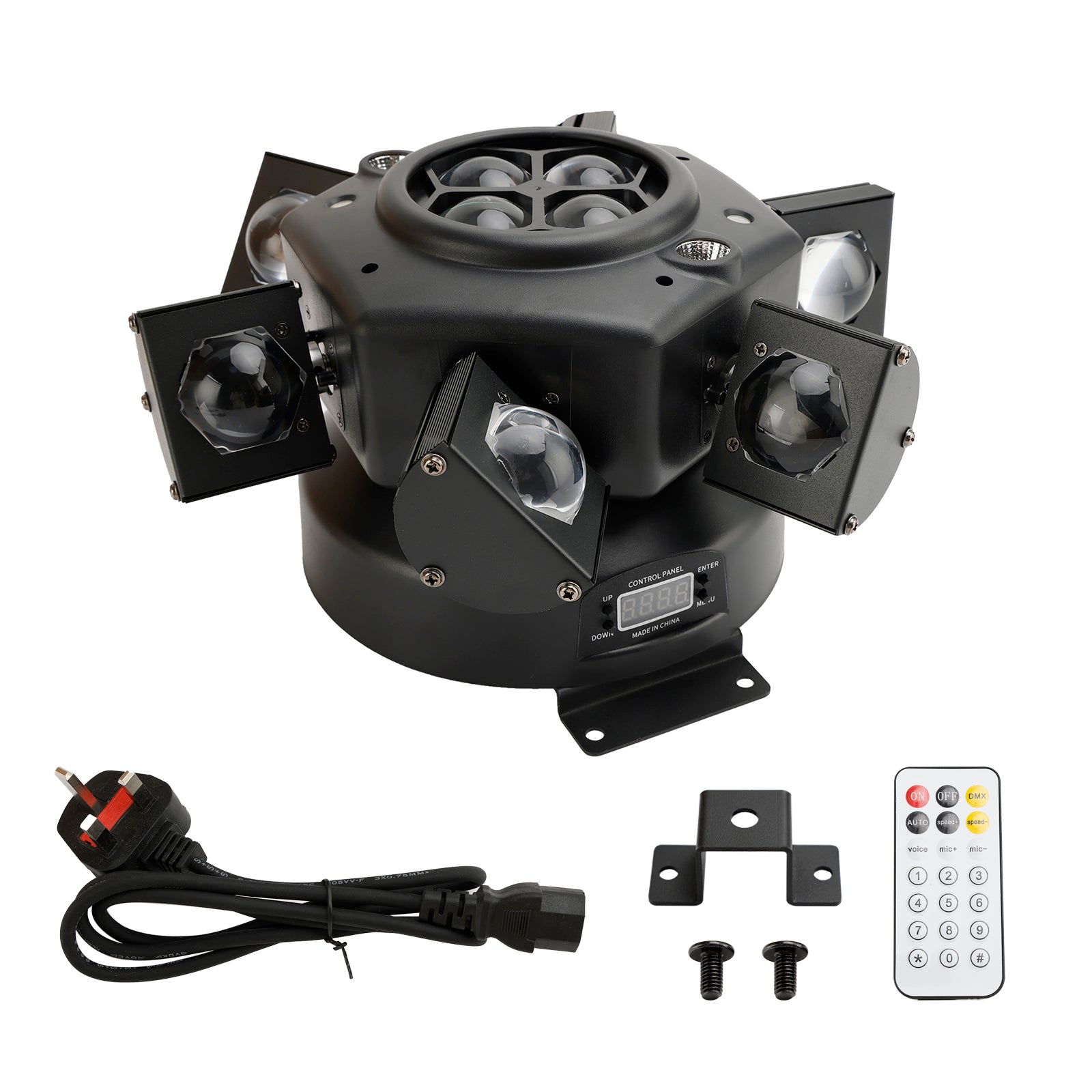 10 RGBW LED Stage Lighting Moving Head Strobe Light Laser Beam DMX Dis
