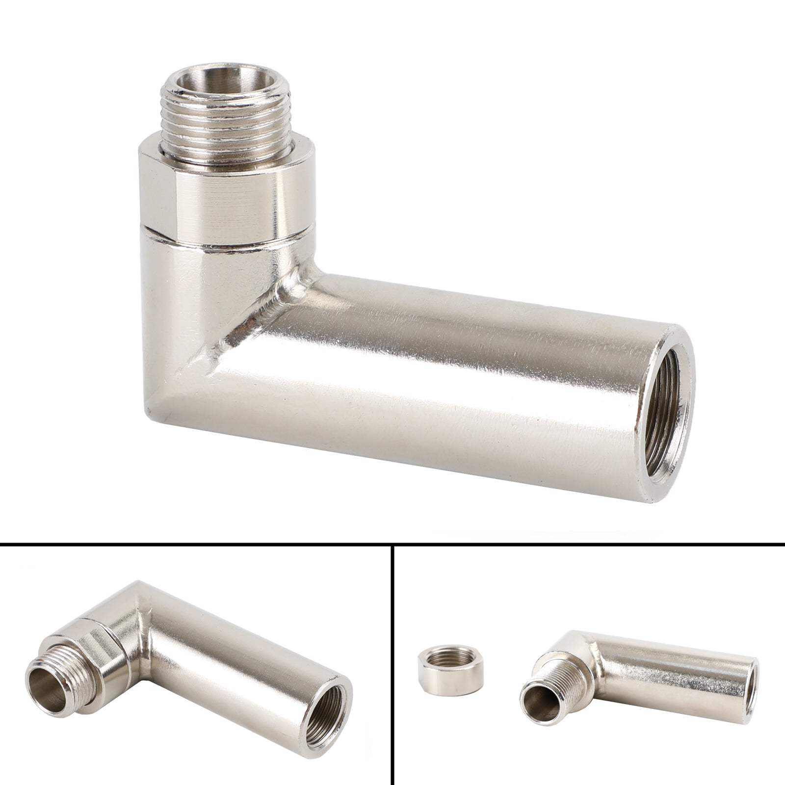 Car Oxygen O2 Sensor Angled Extender Spacer 90 Degree fix 02 Bung Exte